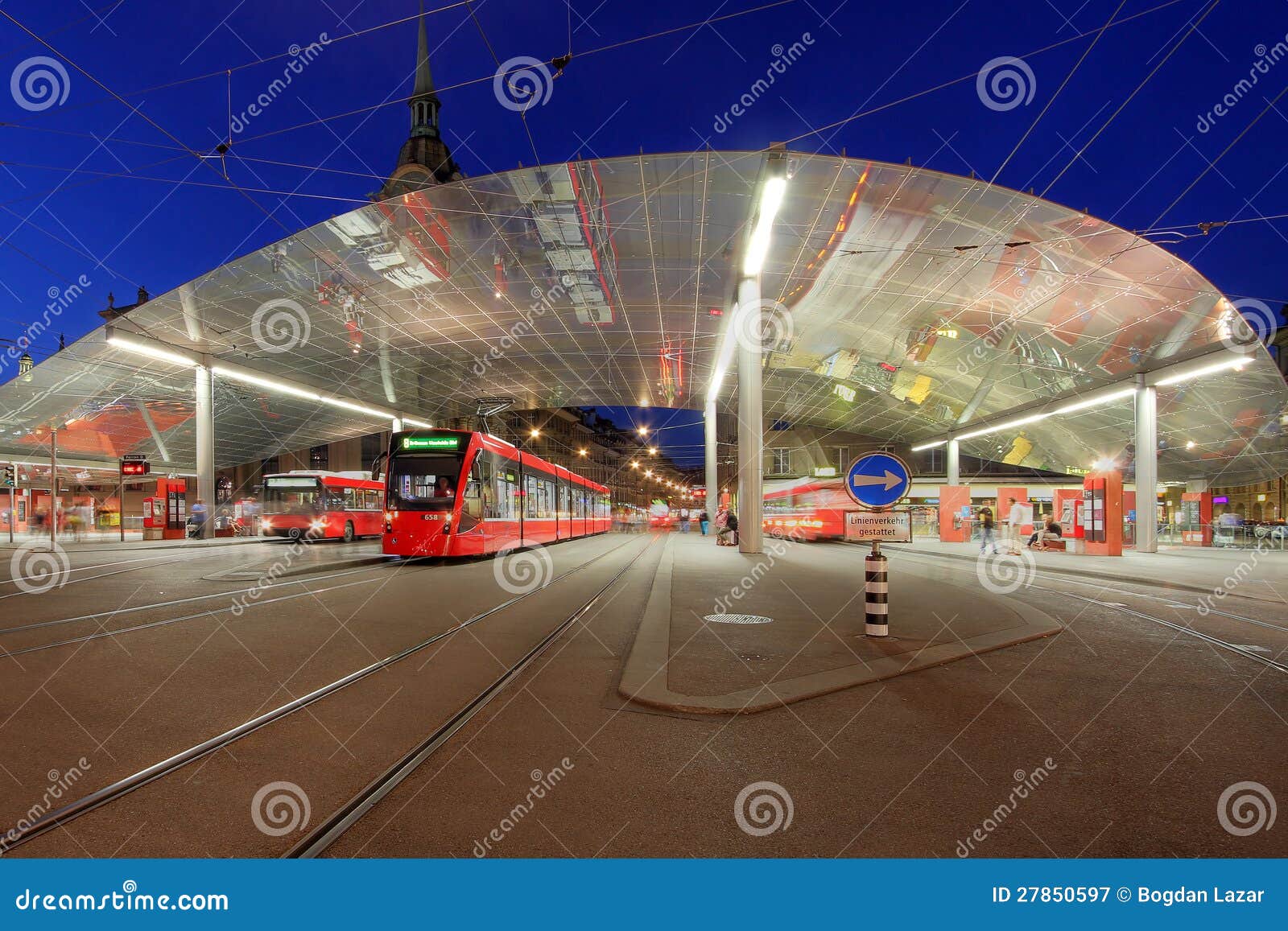 Tram Station With A Canopy Stock Image | CartoonDealer.com #34952659