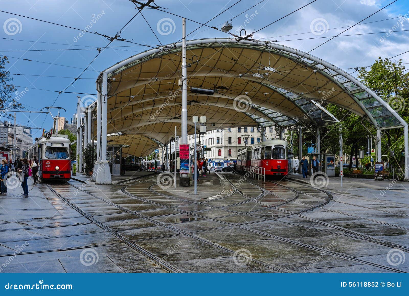 Tram station editorial photography. Image of urban, public - 56118852