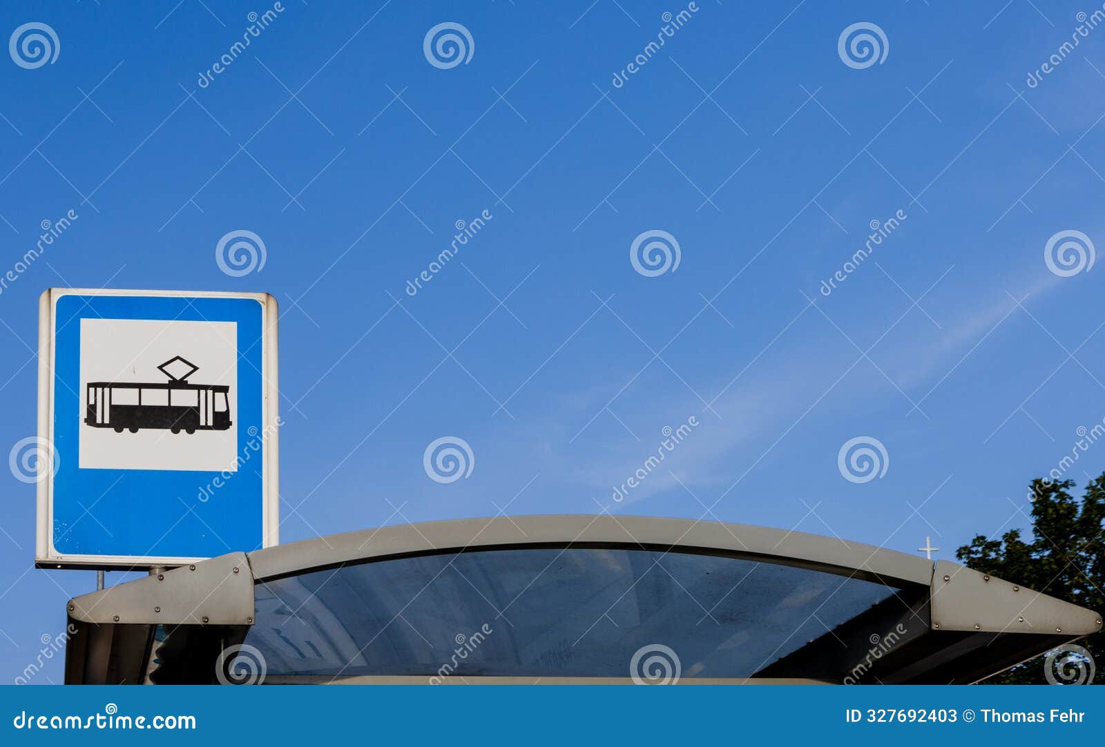 Tram stop sign stock image. Image of city, travel, open - 327692403