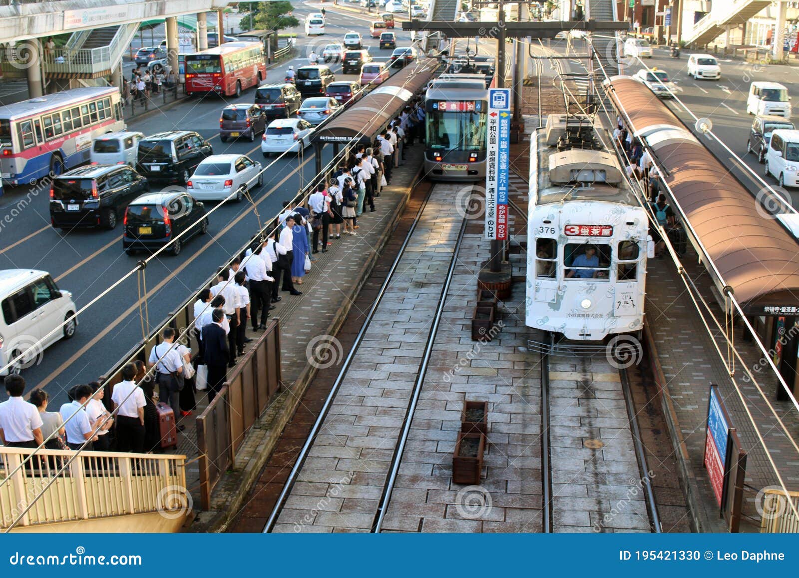 Tram System Network in Nagasaki, Japan Editorial Image - Image of ...