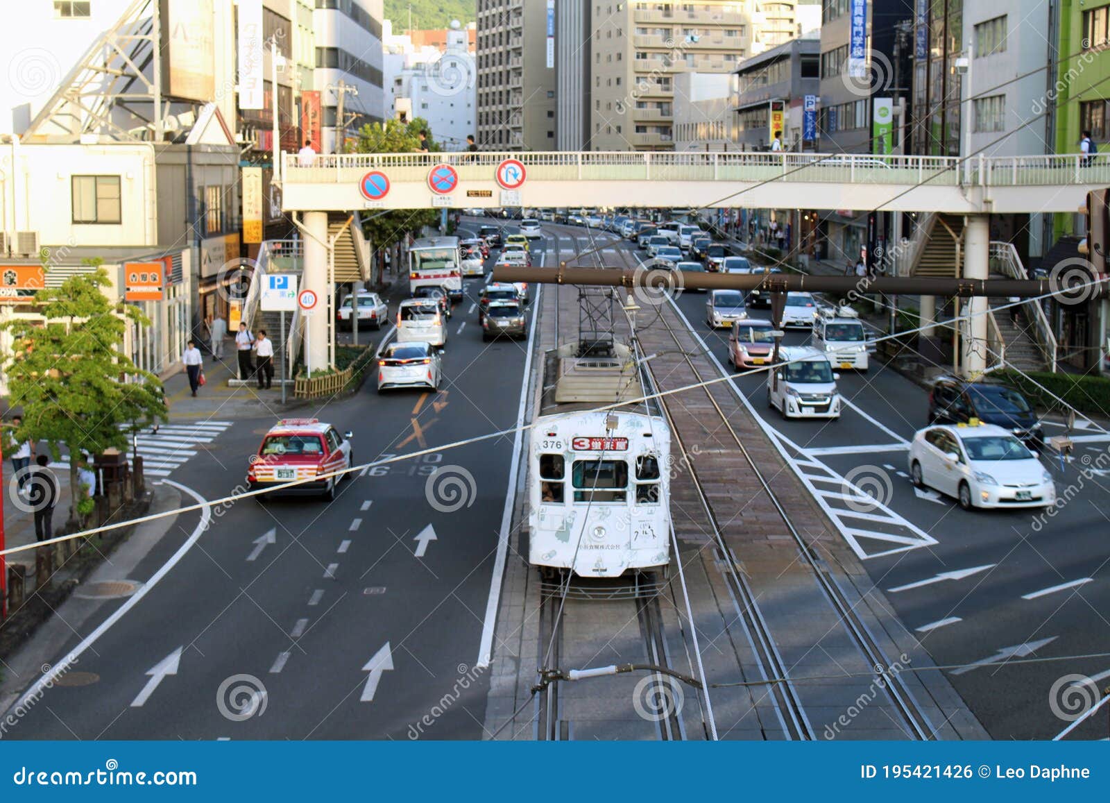 Tram System Network in Nagasaki, Japan Editorial Photo - Image of ...