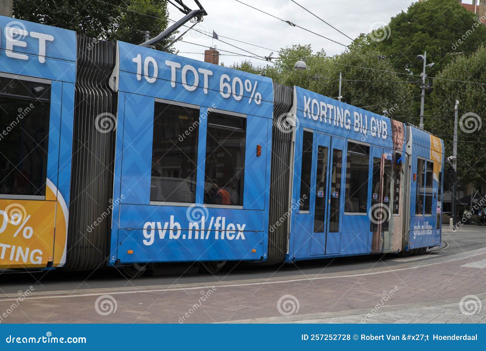 Tram 2 Theme Tram GVB Reis Flex Tea at Amsterdam the Netherlands 23-8 ...