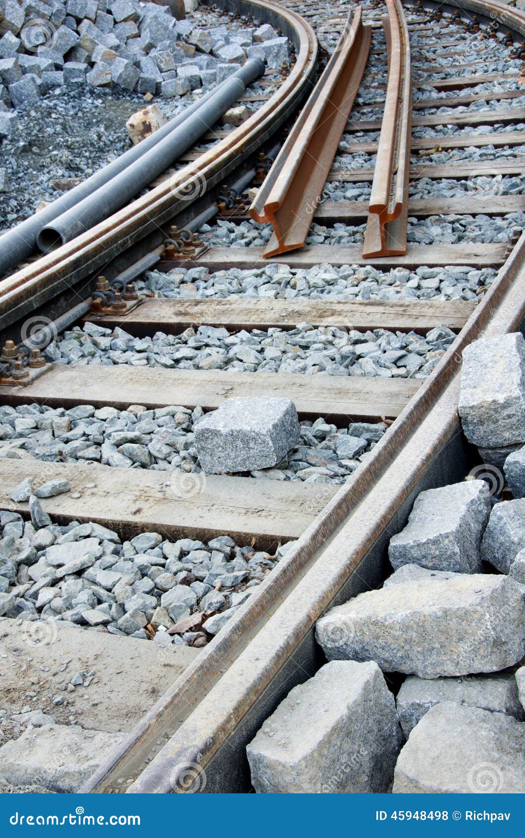 Tram track stock photo. Image of activity, green, horizontal - 45948498