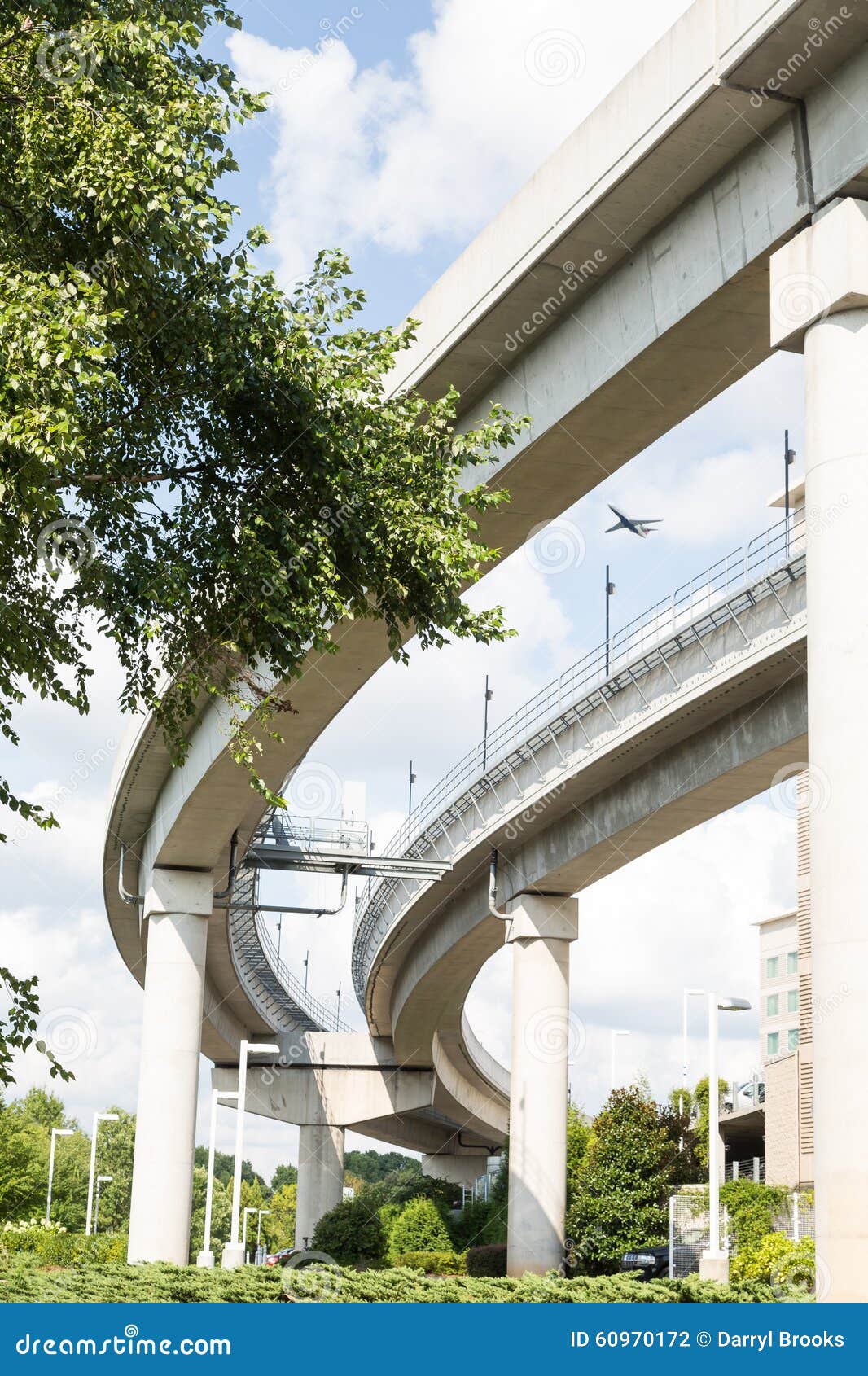 Tram Tracks Curving Past Trees Stock Photo - Image of metro, travel ...