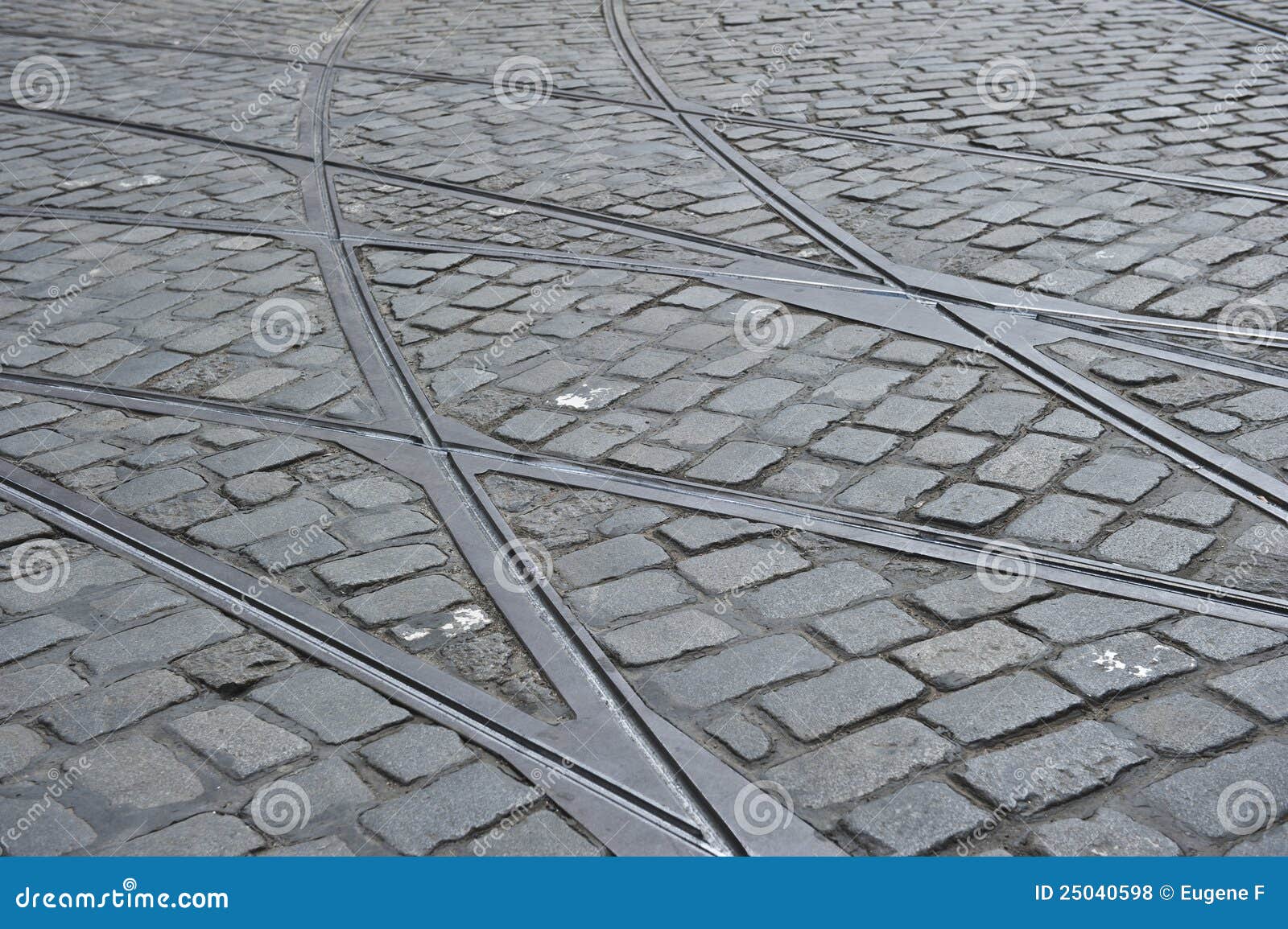 Tram Tracks Pattern stock photo. Image of gray, outside - 25040598