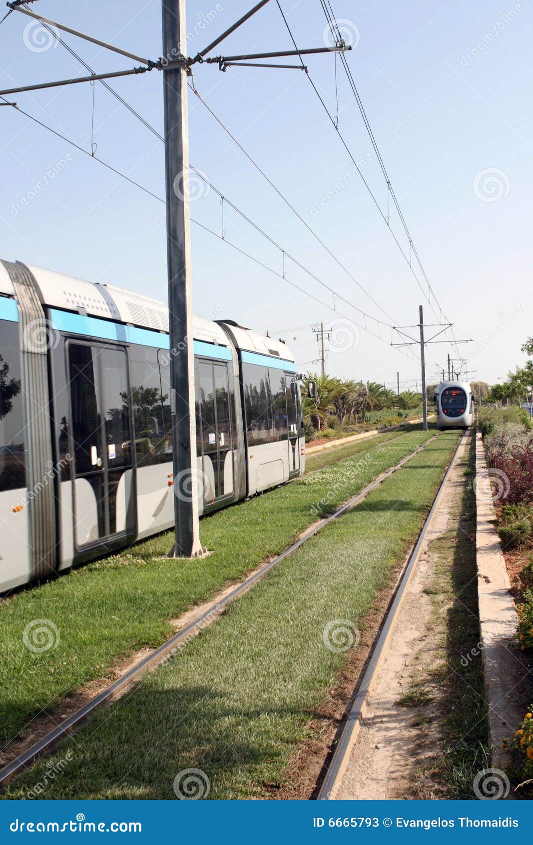 Tram traffic stock image. Image of train, cable, railroad - 6665793