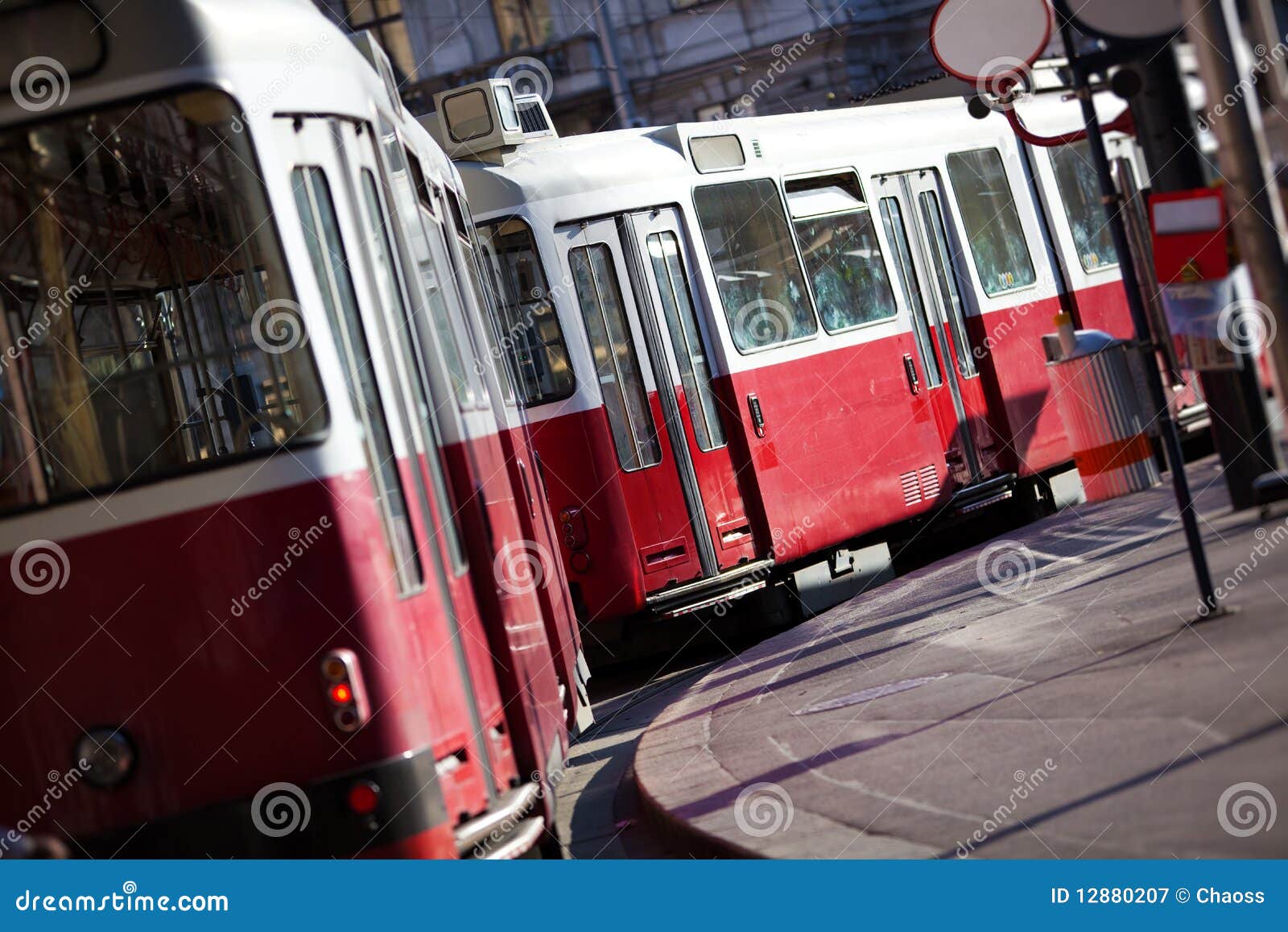 Tram in Vienna Austria stock image. Image of tram, austria - 12880207
