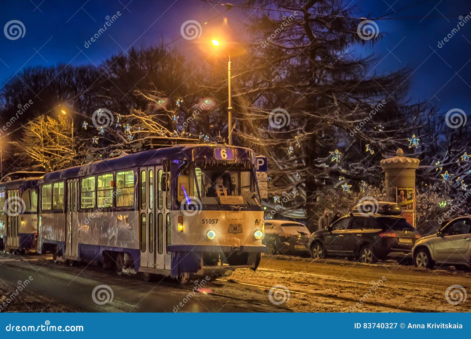 Tram in winter in Riga editorial photography. Image of plowing - 83740327