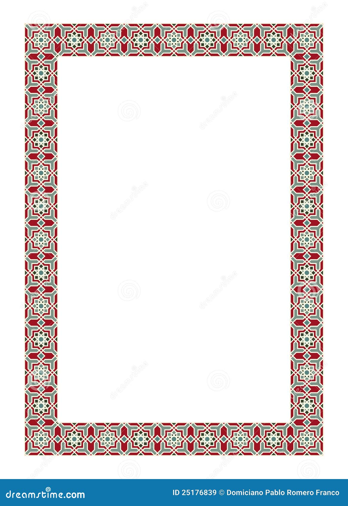 Trame de cadre d'arabesque illustration de vecteur. Illustration du ...