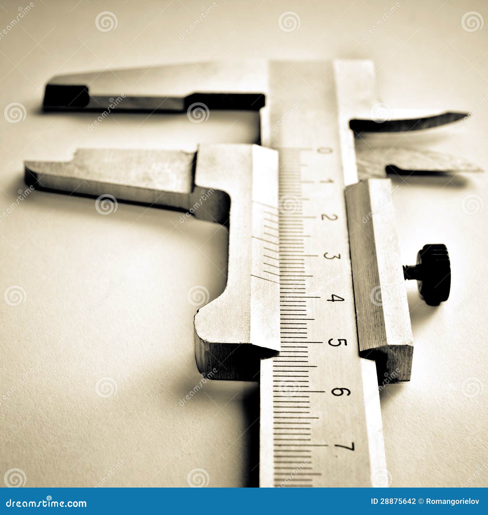 Trammel stock photo. Image of caliper, tool, chrome, metal - 28875642