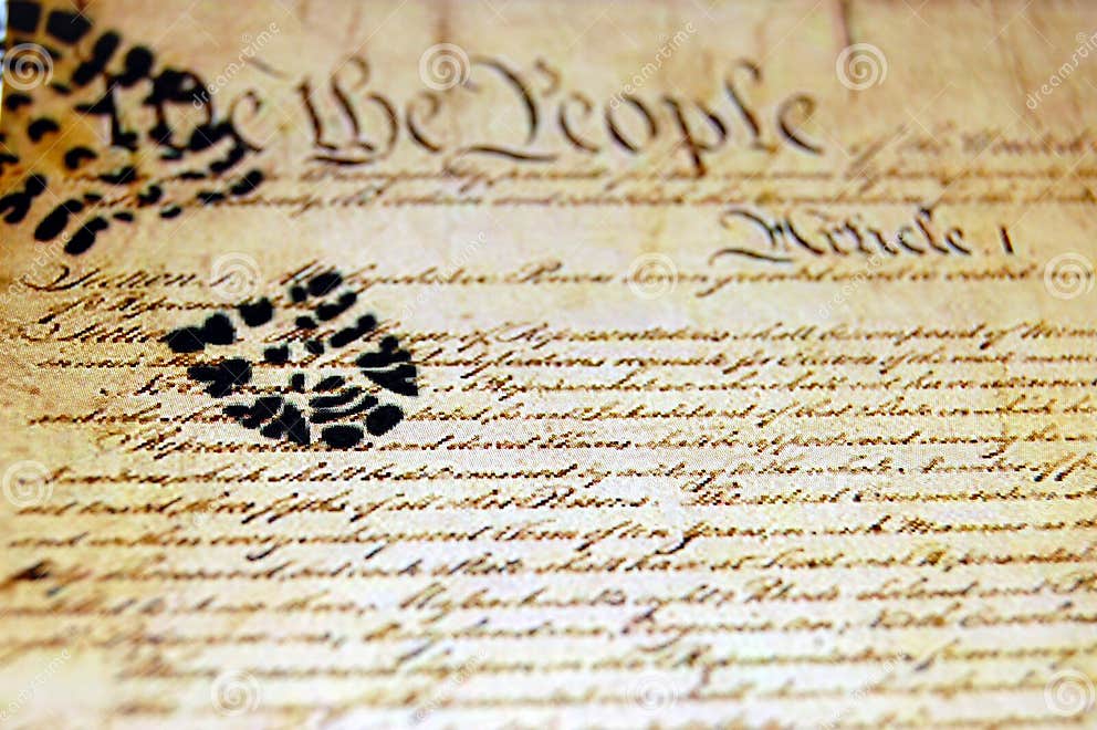Trampled Constituion stock image. Image of define, patriot - 16893847