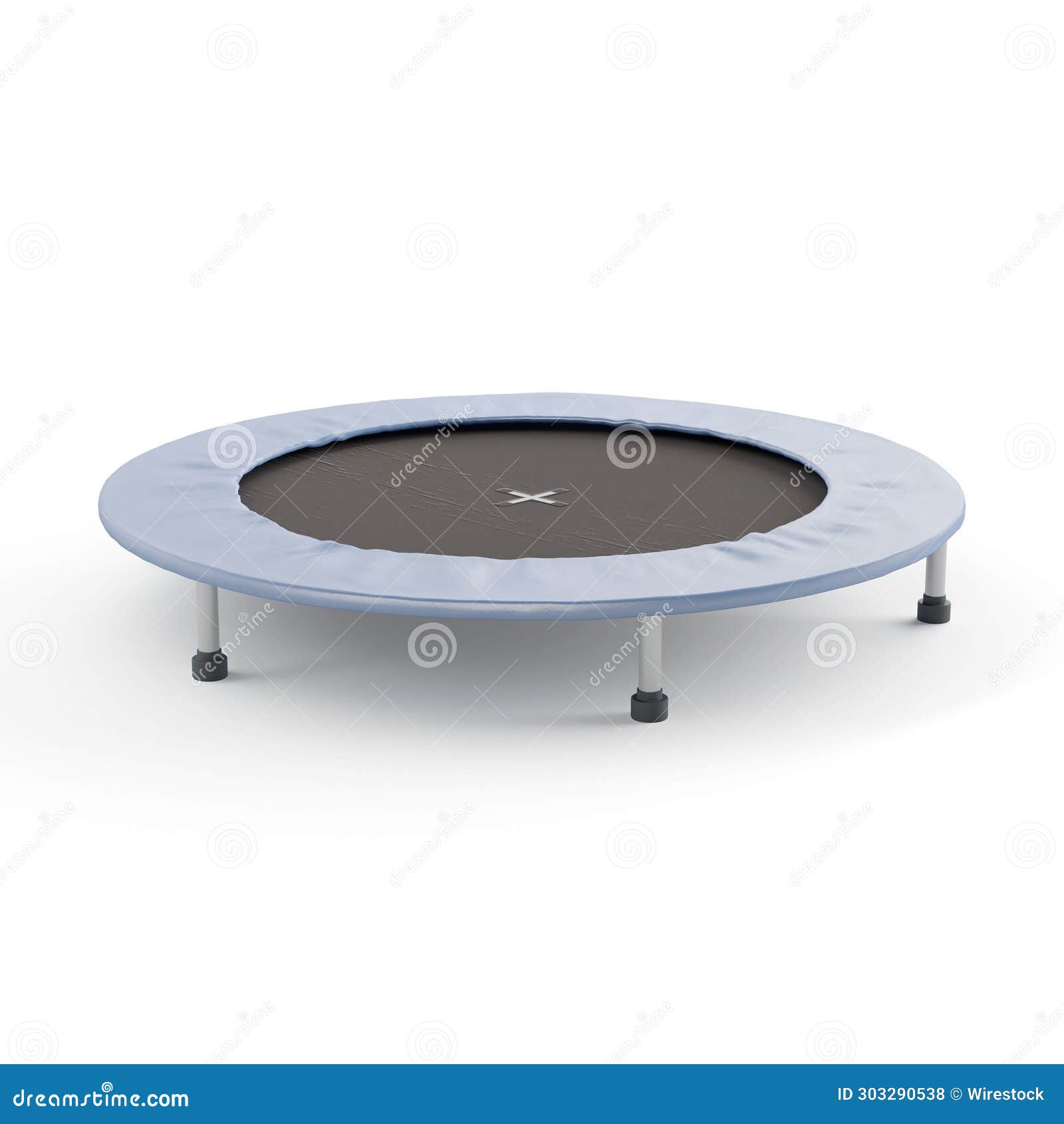 The Trampol is Ready To Be Opened on Its Side Stock Illustration ...