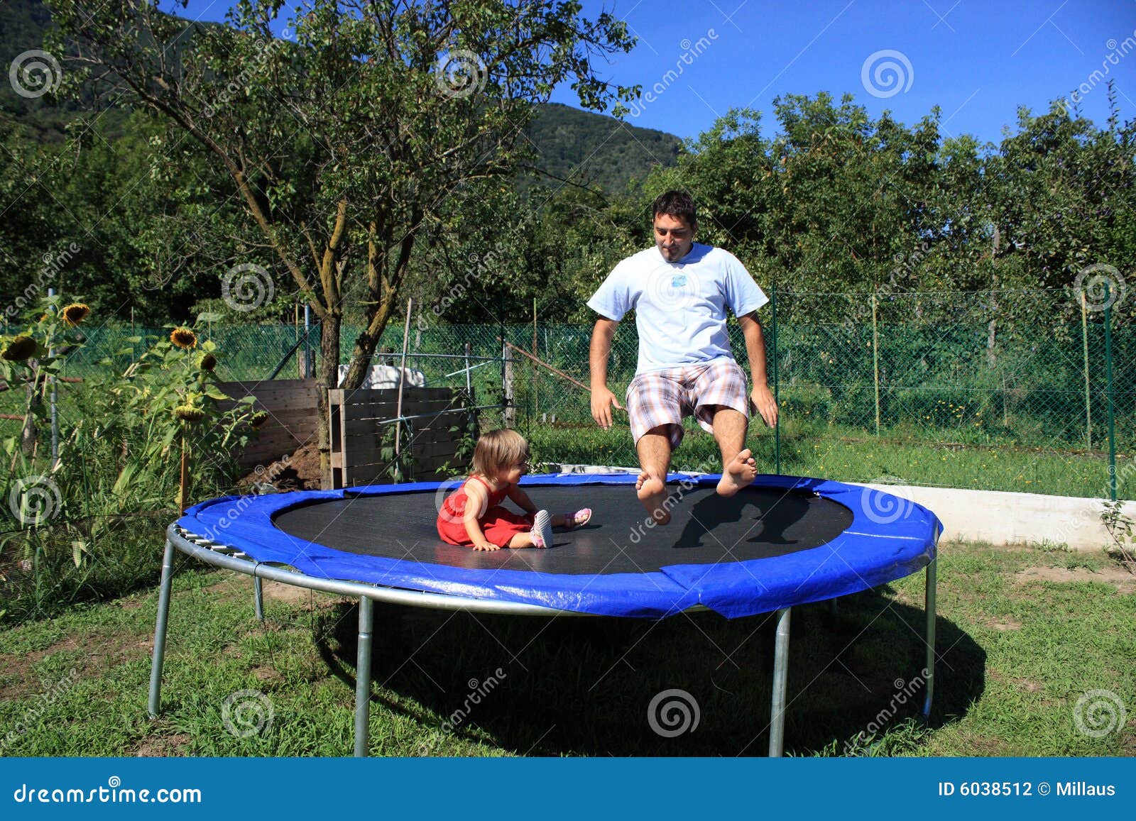 Trampoline Fun stock photo. Image of trampolining, caucasian - 6038512