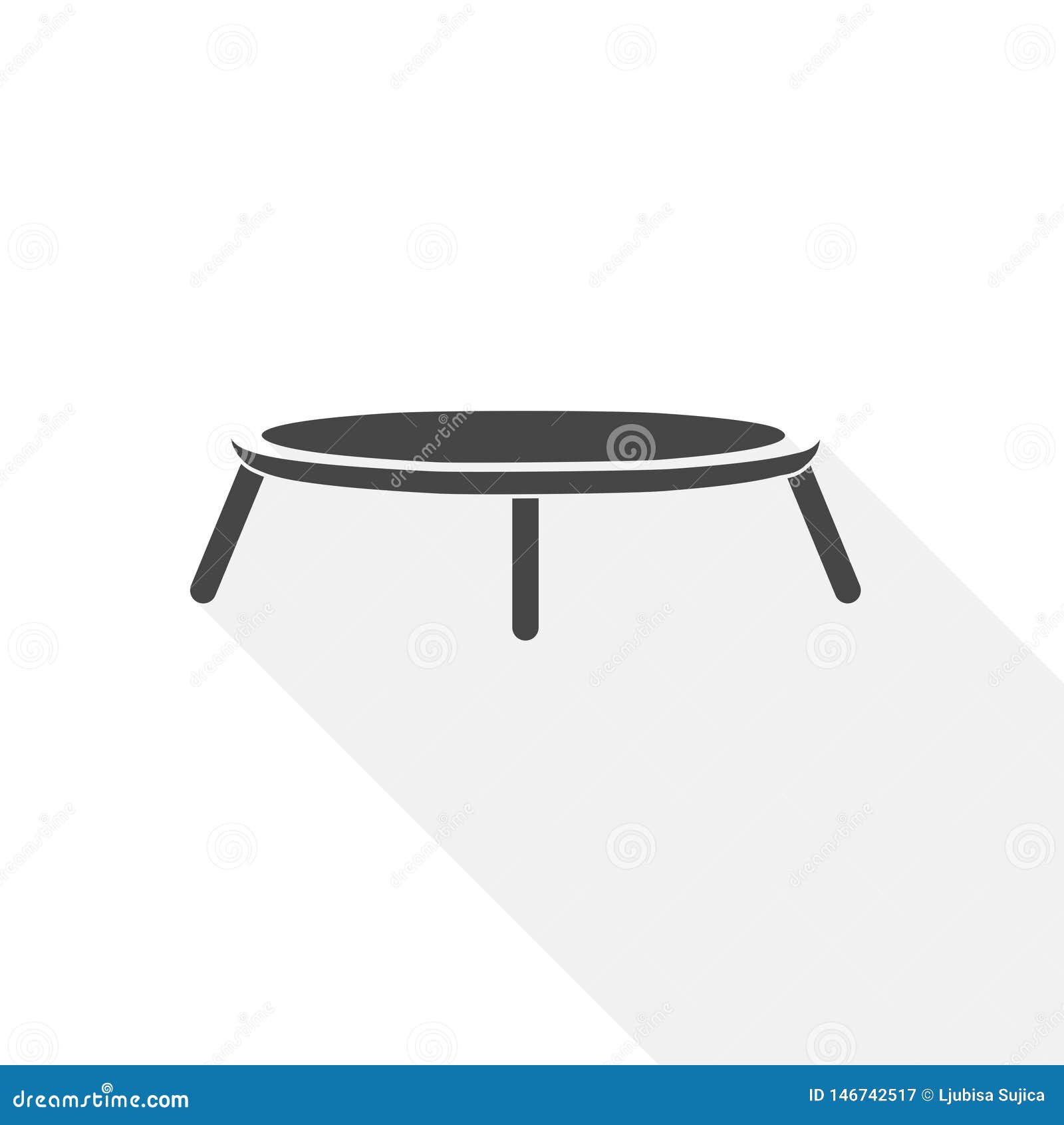 Trampoline Icon - Illustration Stock Vector - Illustration of courtyard ...