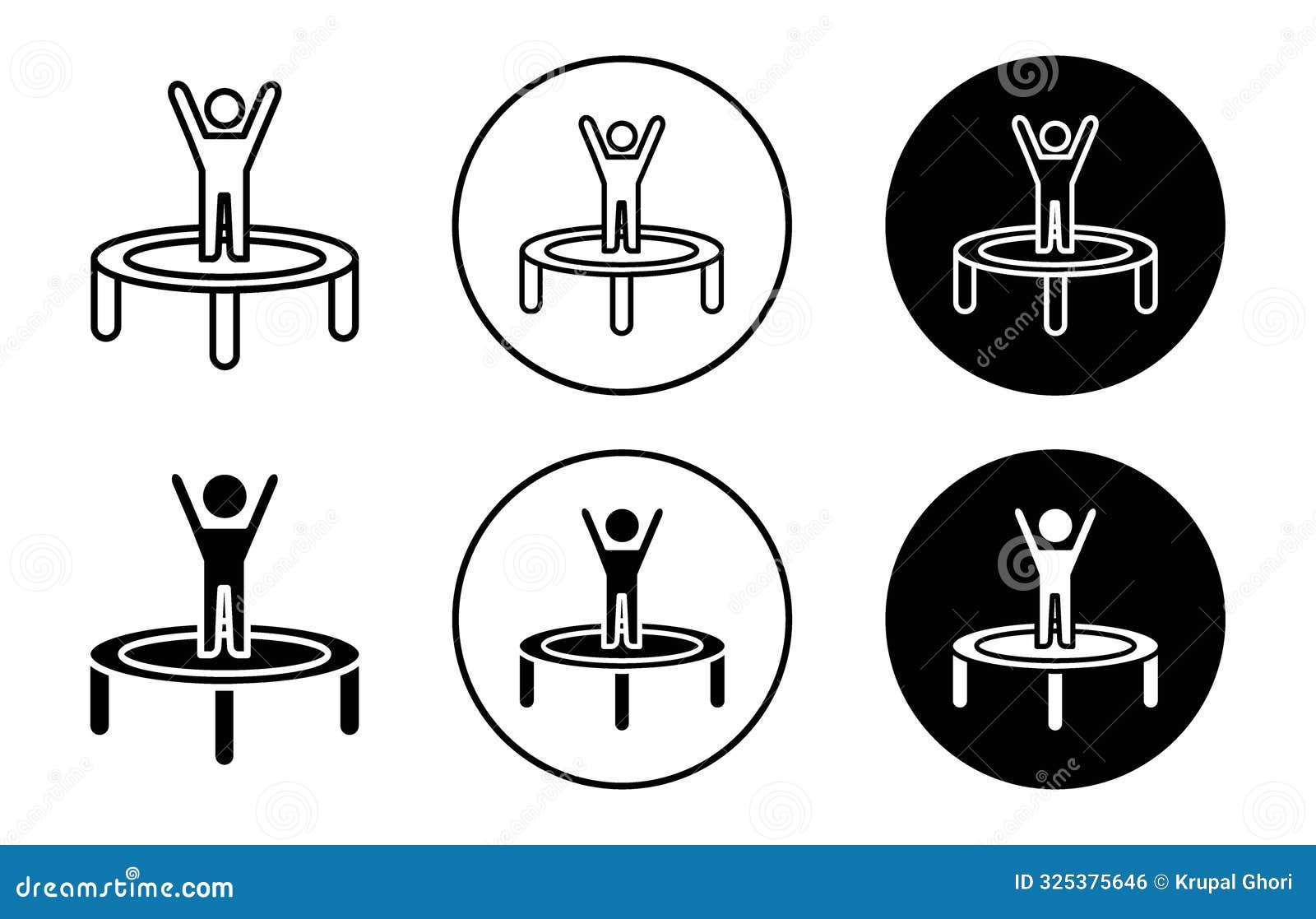 Trampoline icon stock illustration. Illustration of innocence - 325375646