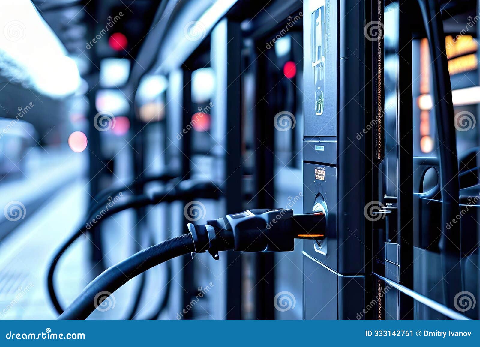 Trams Charging Station Close Up of a Tram at a Chargi Stock Image ...