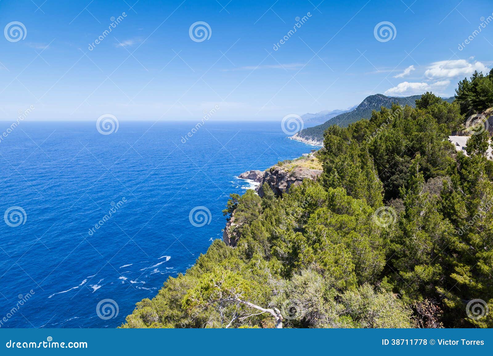 Tramuntana Mountain Range, Majorca Stock Photo - Image of rocky, water ...