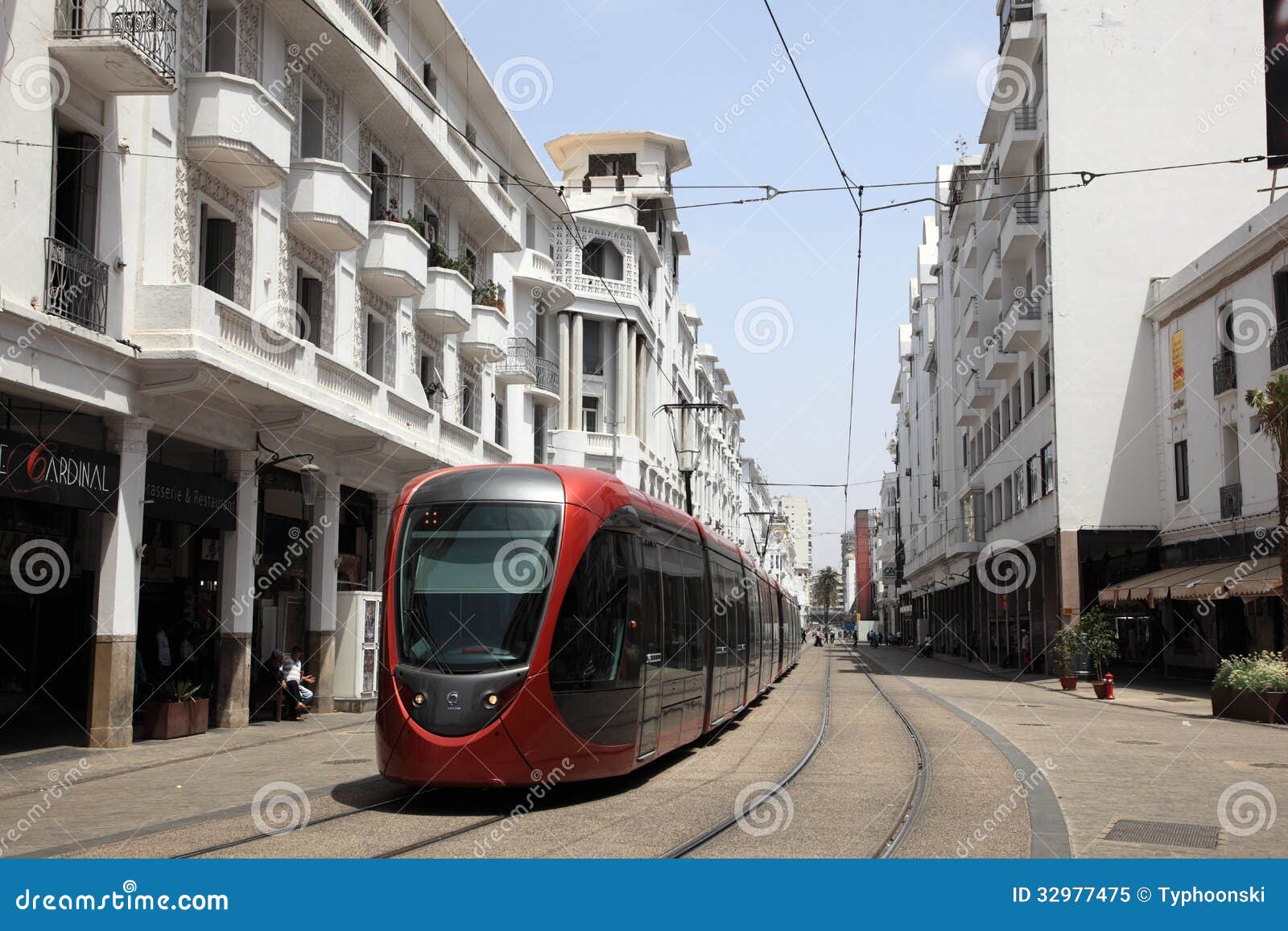 Tramway à Casablanca, Maroc Image éditorial - Image du maroc ...