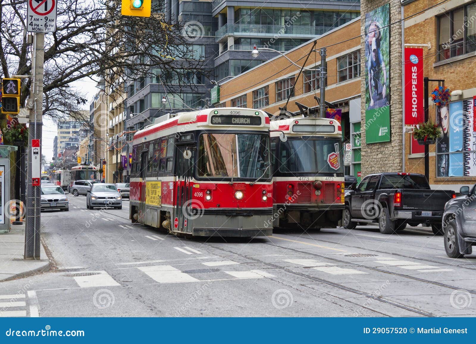 Tramway editorial image. Image of crosswalk, signs, urban - 29057520