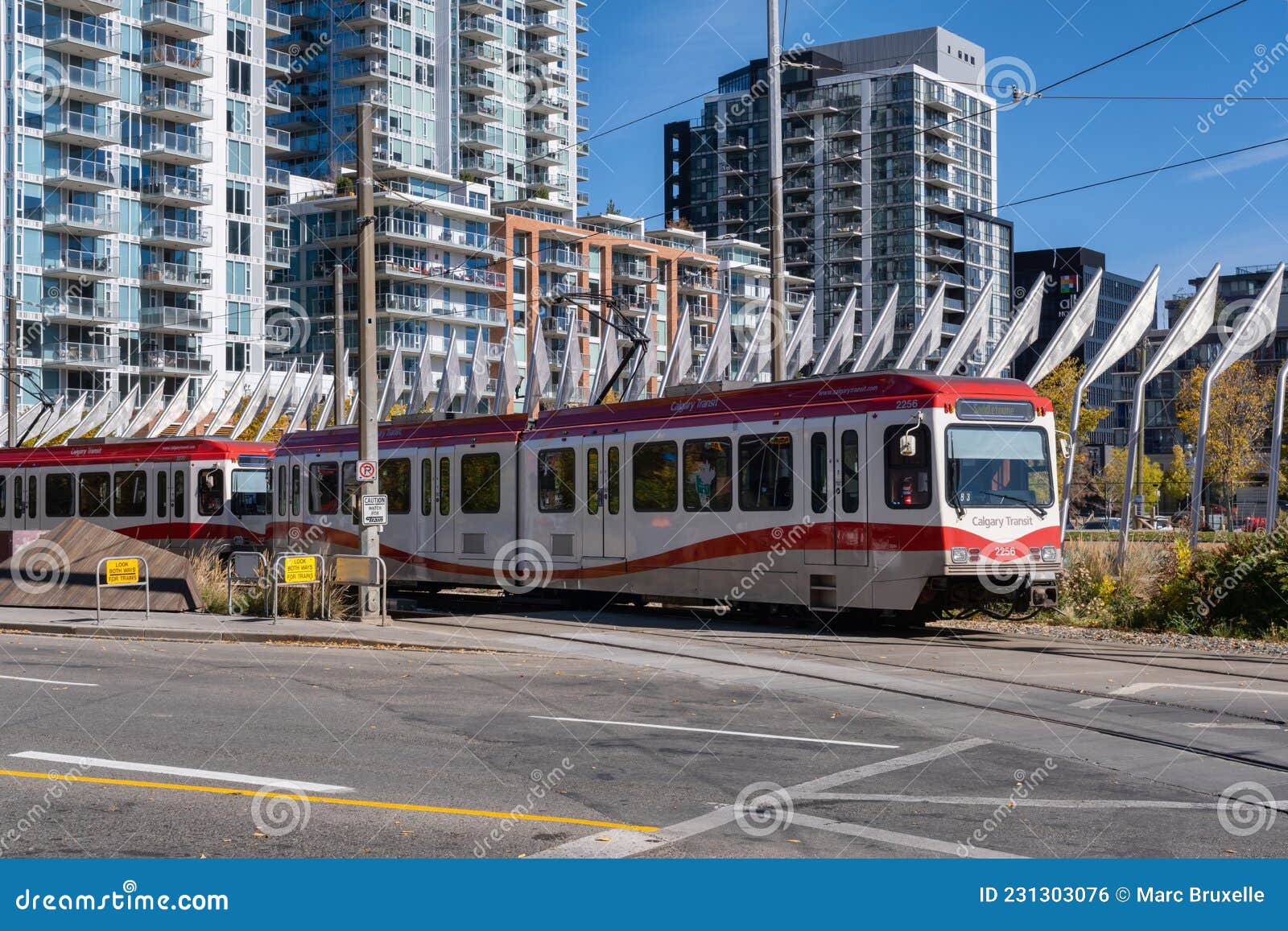 Tramway De Calgary En Centre-ville De Calgary Photo éditorial - Image ...
