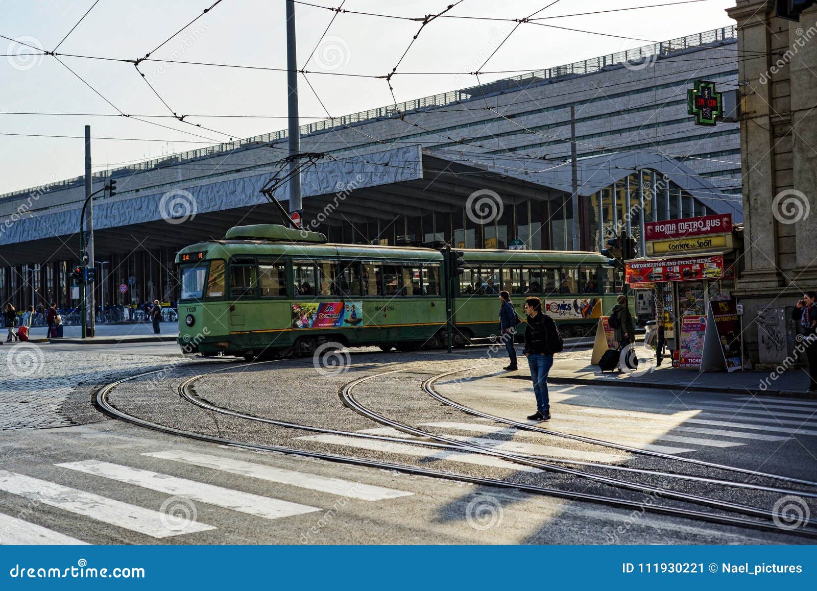 The tramway in Rome editorial photo. Image of rome, italy - 111930221