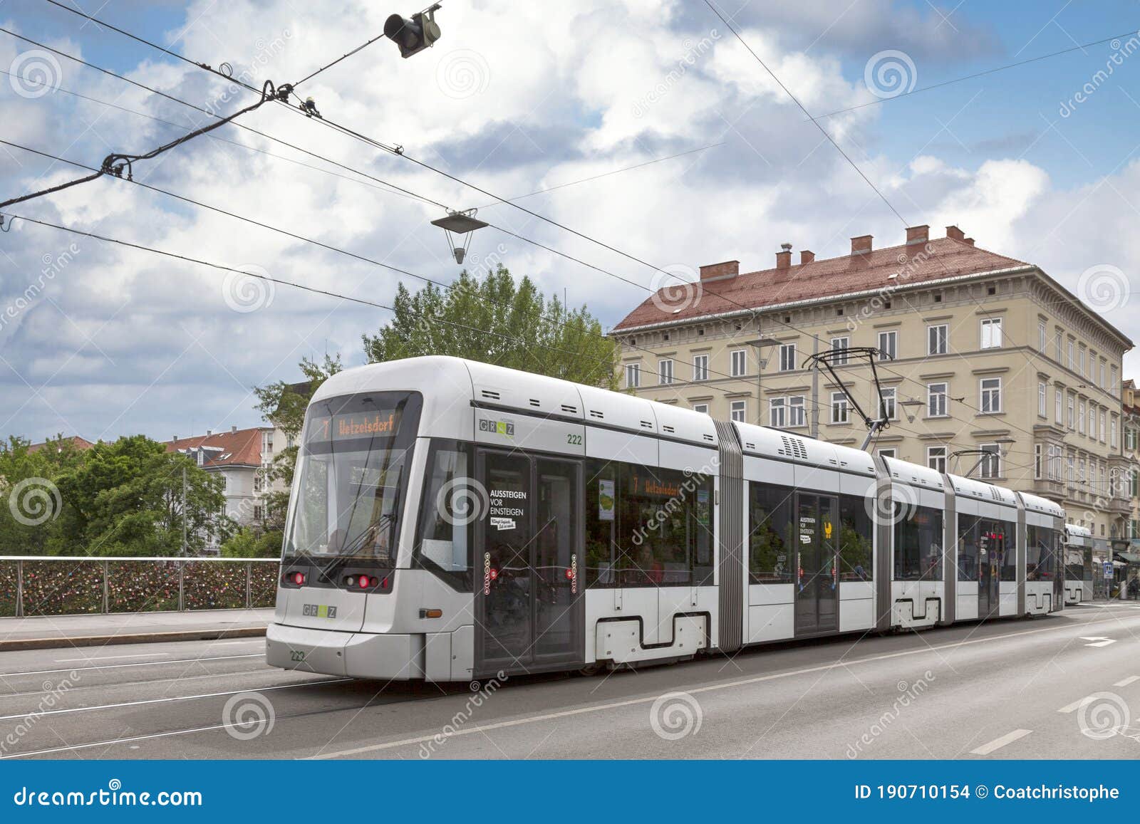 Tramway in Graz editorial stock image. Image of graz - 190710154