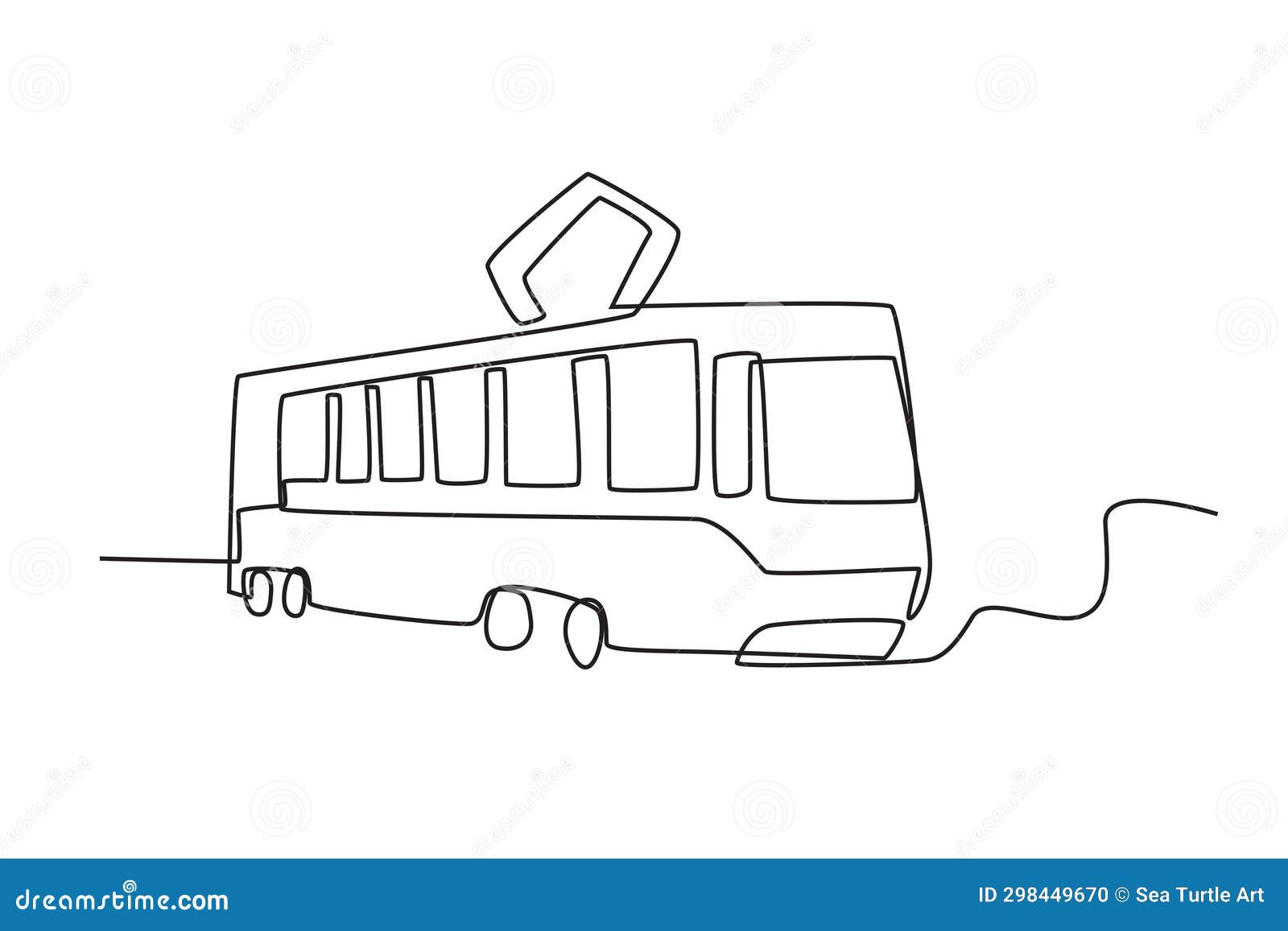 Tramway Drawing, Smiley Tramway Cartoon | CartoonDealer.com #114834711