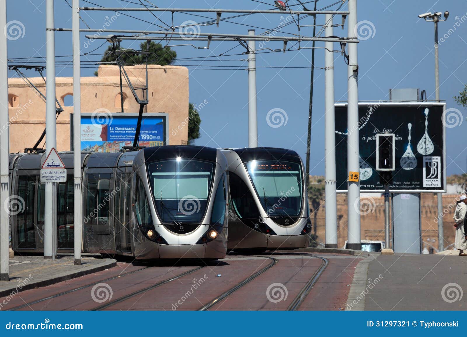 Tramway in Rabat, Morocco editorial photo. Image of modern - 31297321