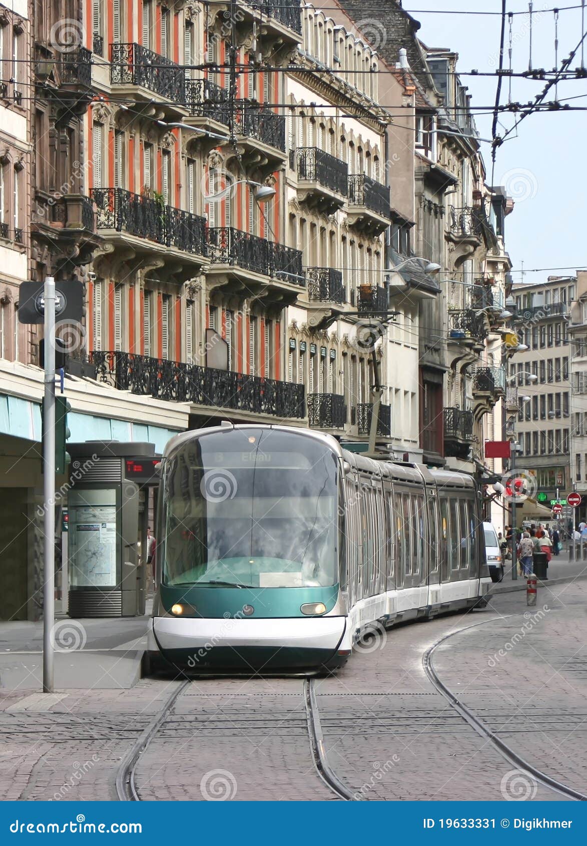 Tramway in Strasbourg, France Stock Image - Image of tram, speed: 19633331