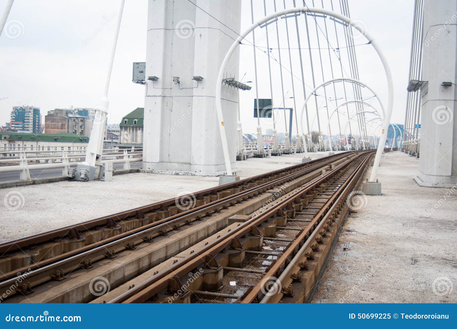 Tramway tracks editorial image. Image of racer, cable - 50699225