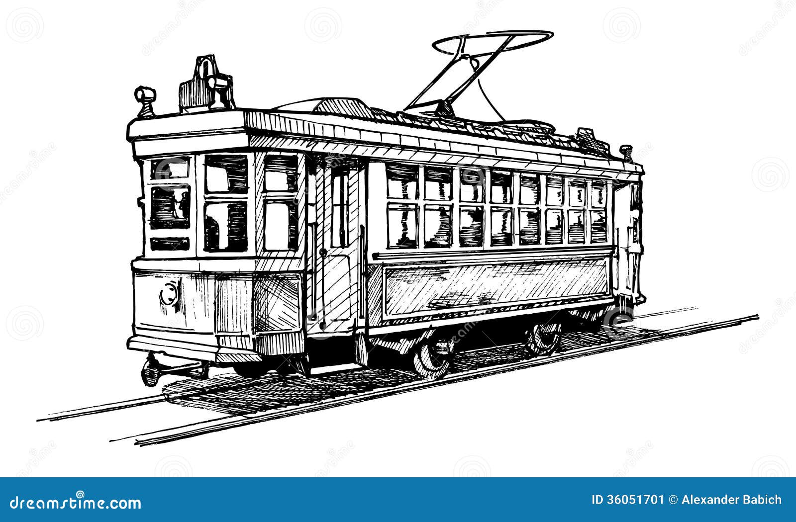 Tramway Drawing, Smiley Tramway Cartoon | CartoonDealer.com #114834711