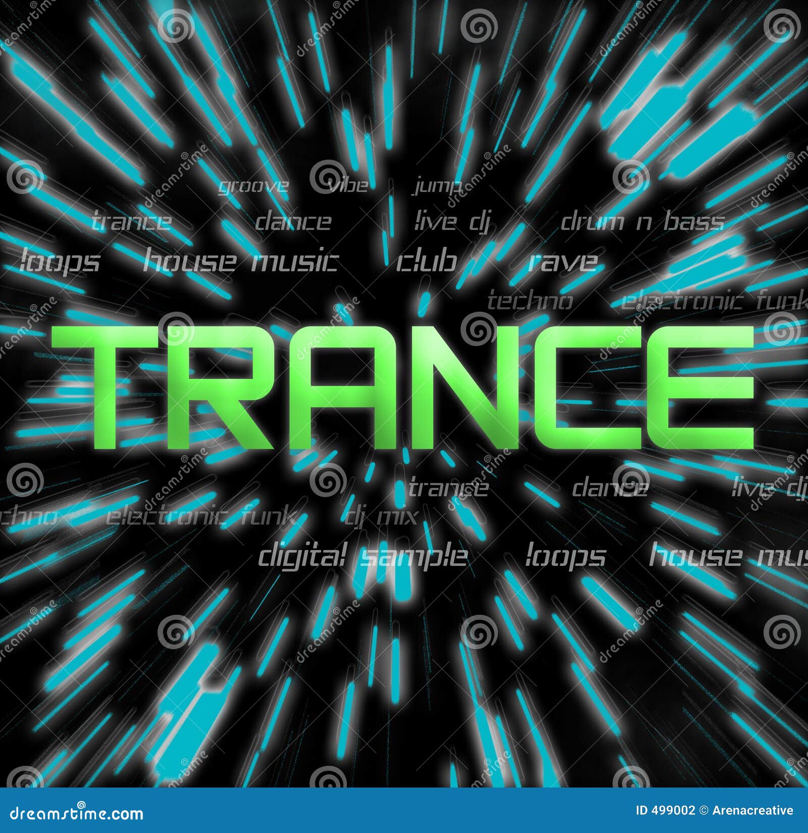 Trance Collage2 stock illustration. Illustration of cover - 499002