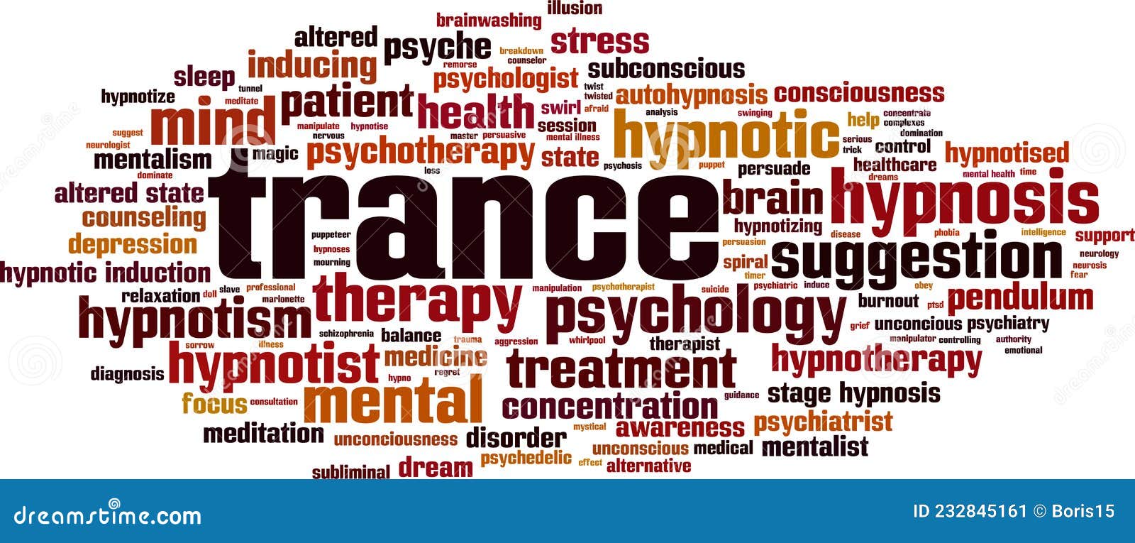 Trance word cloud stock vector. Illustration of awareness - 232845161