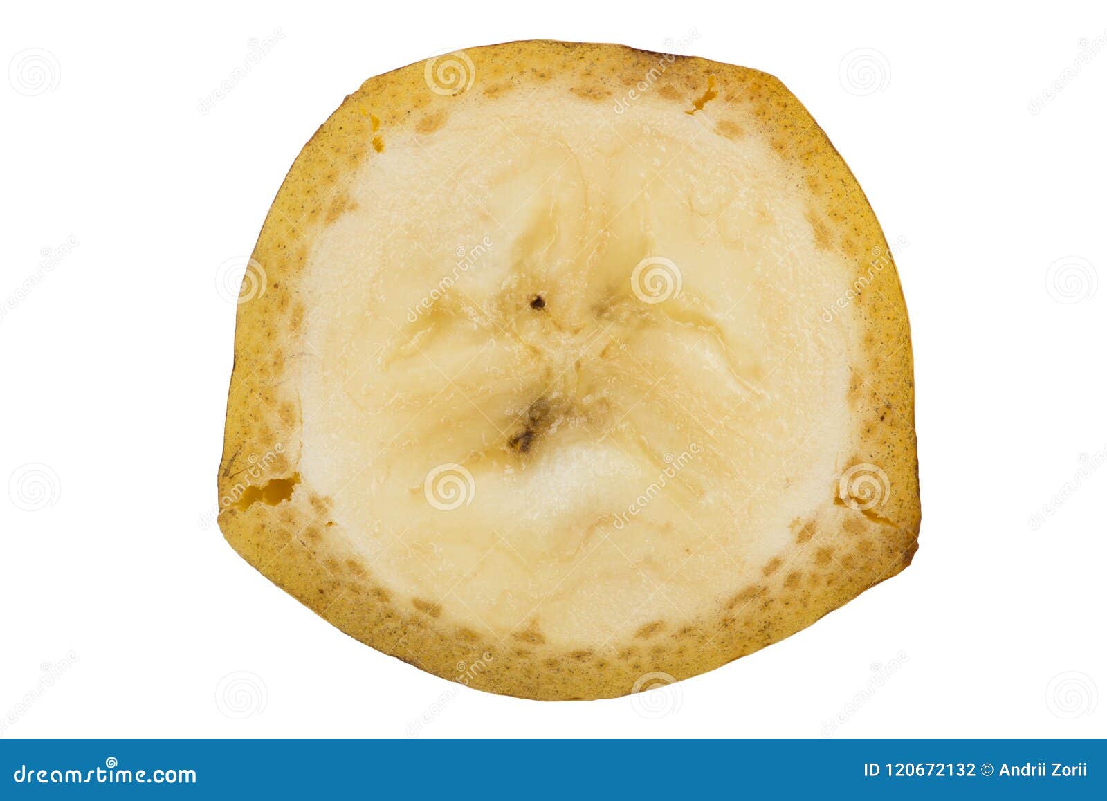 Tranche De Banane D'isolement Sur Le Fond Blanc Photo stock - Image du ...