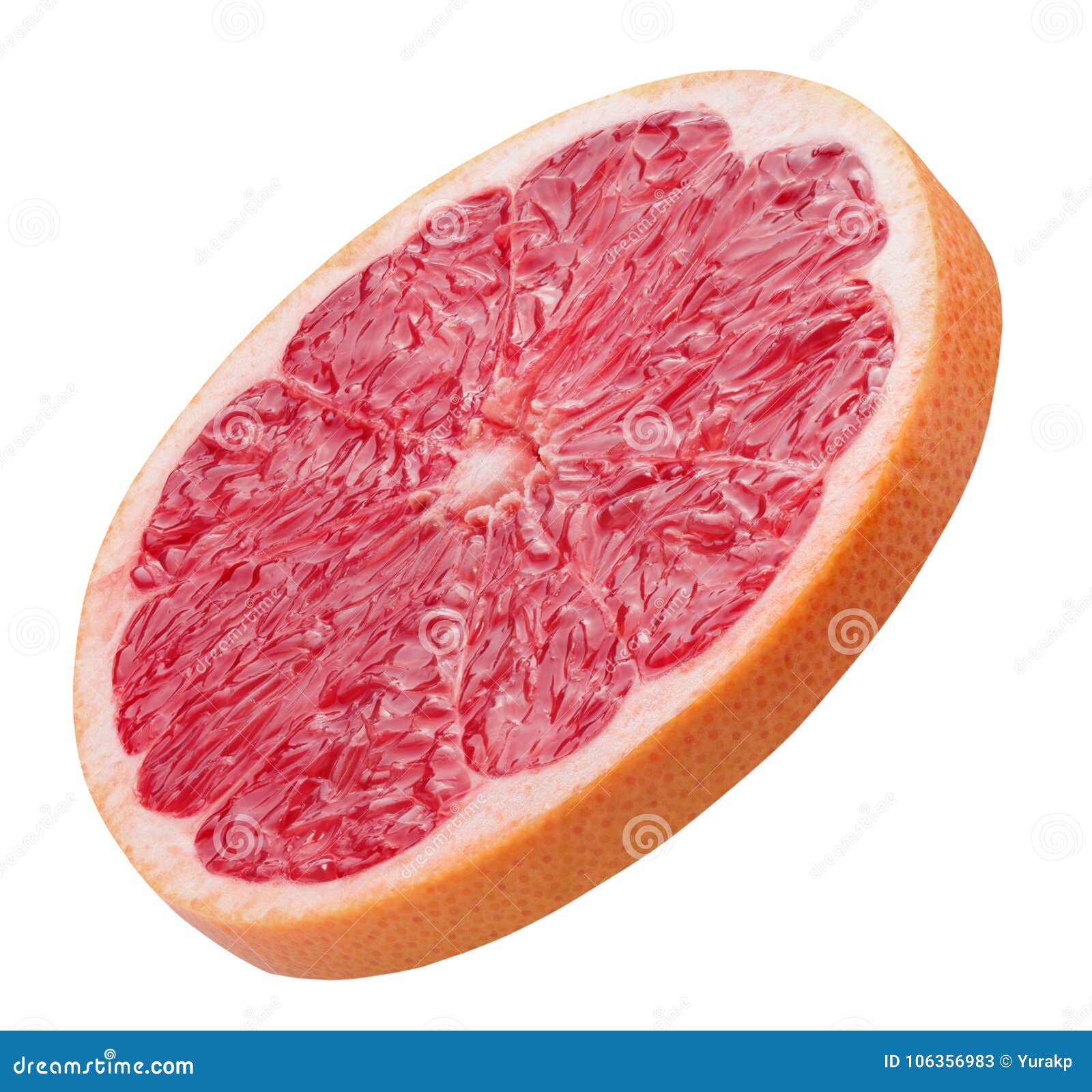 Tranche De Pamplemousse D'isolement Sur Un Fond Blanc Image stock ...