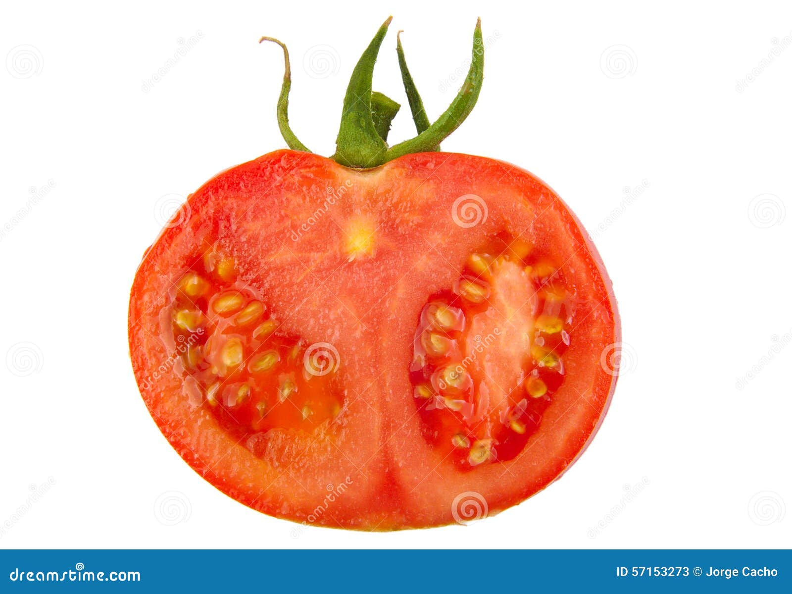 Tranche De Tomate D'isolement Sur Le Fond Blanc, Dessus Image stock ...
