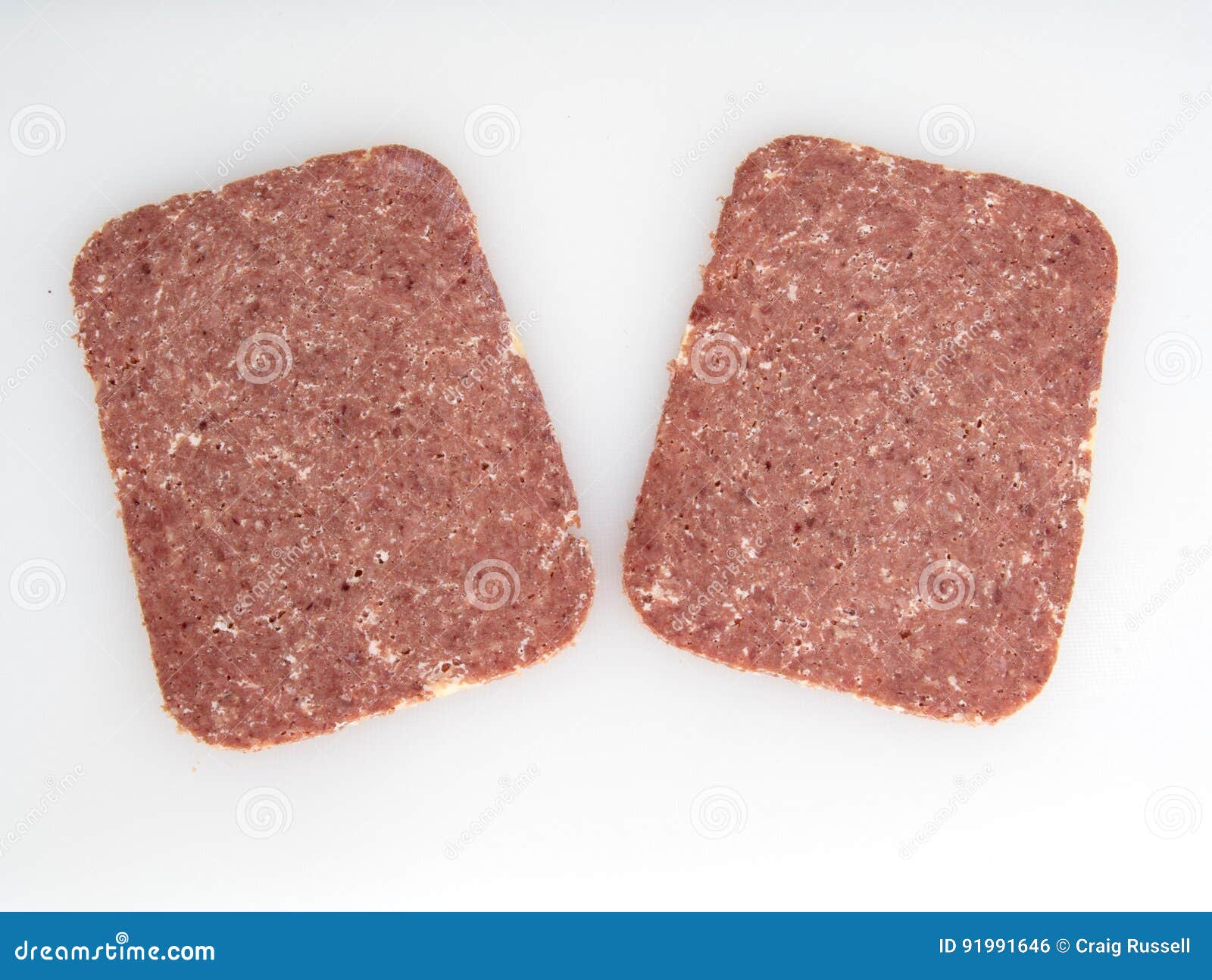 Tranches de corned beef photo stock. Image du froid, blanc - 91991646