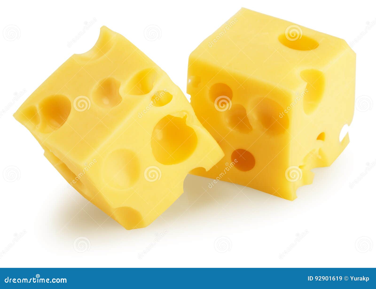 Tranches De Cube En Fromage Sur Un Fond Blanc Image stock - Image du ...