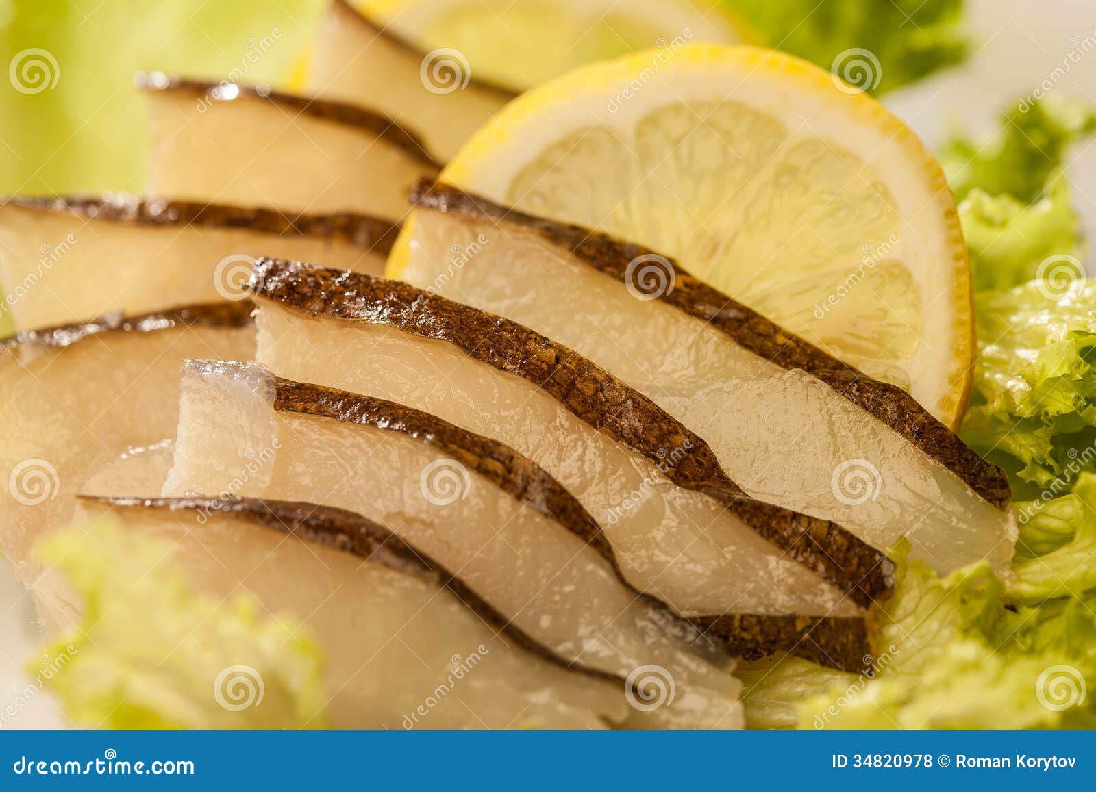 Tranches de poissons photo stock. Image du lifestyle - 34820978