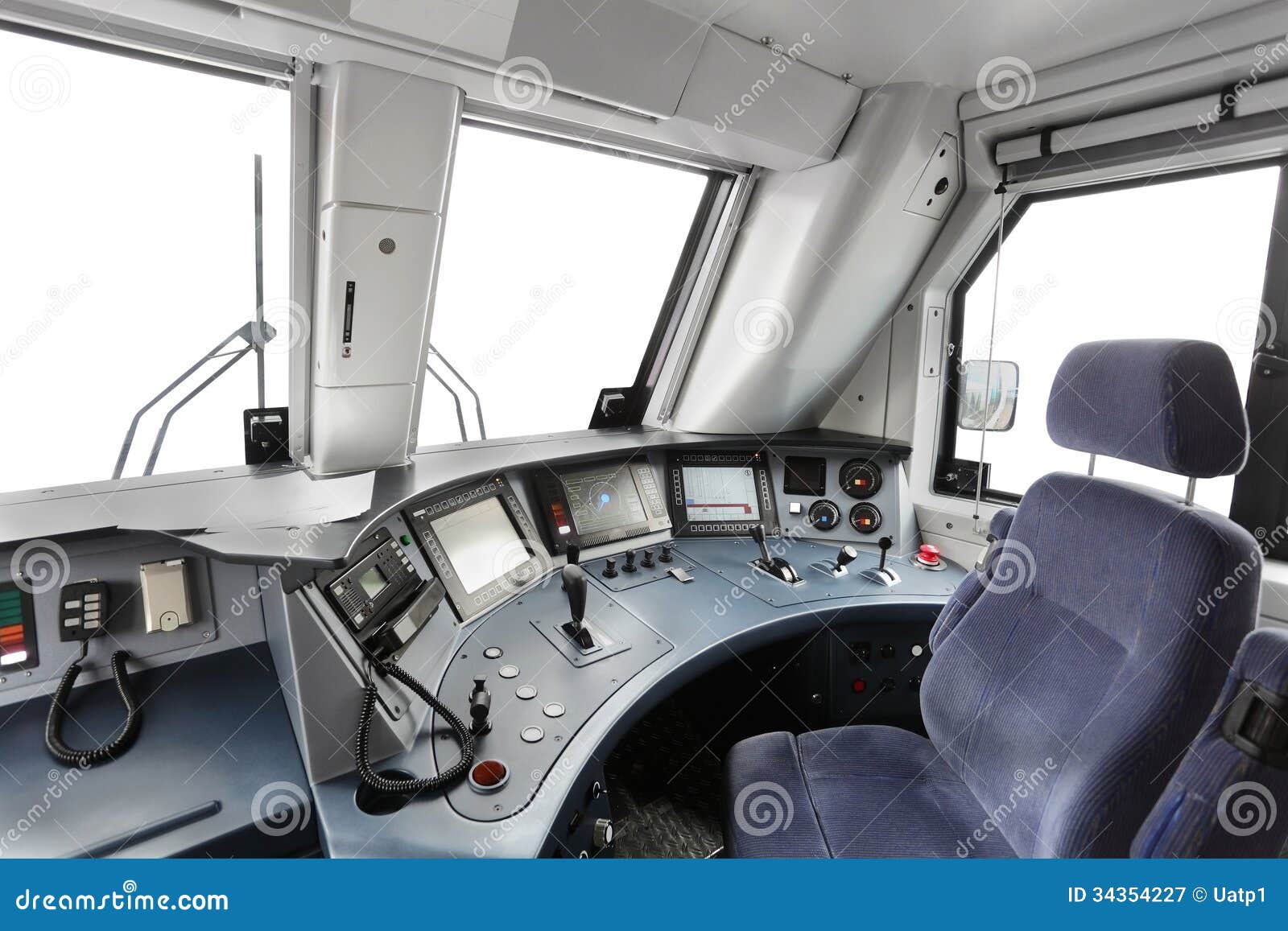 Trane operator s cab stock image. Image of inside, machinist - 34354227