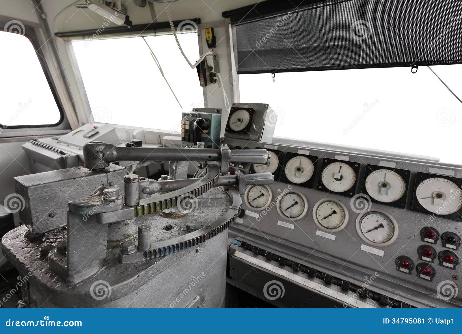 Trane operator s cab stock image. Image of driver, transport - 34795081