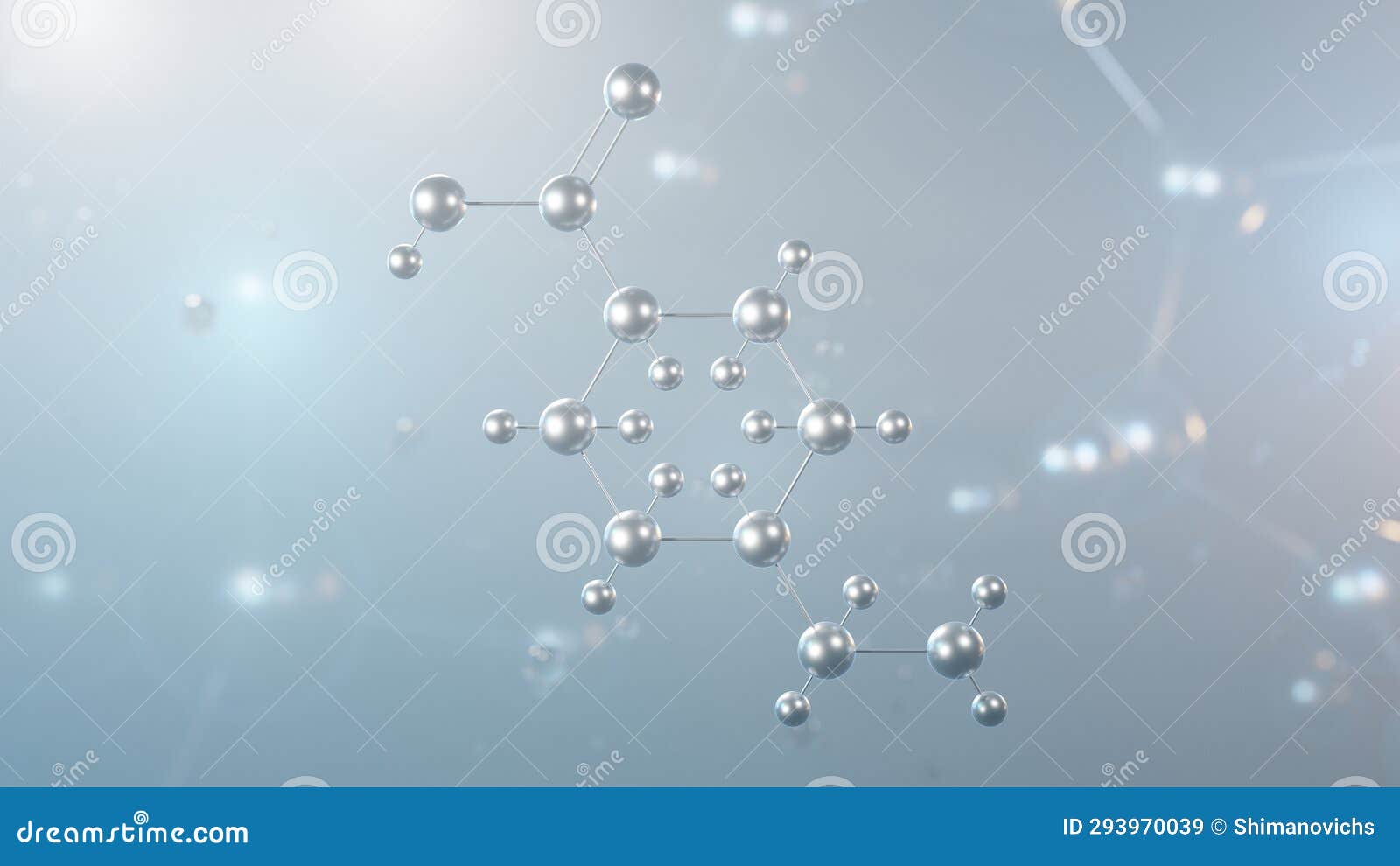 Tranexamic Acid Molecular Structure, 3d Model Molecule ...