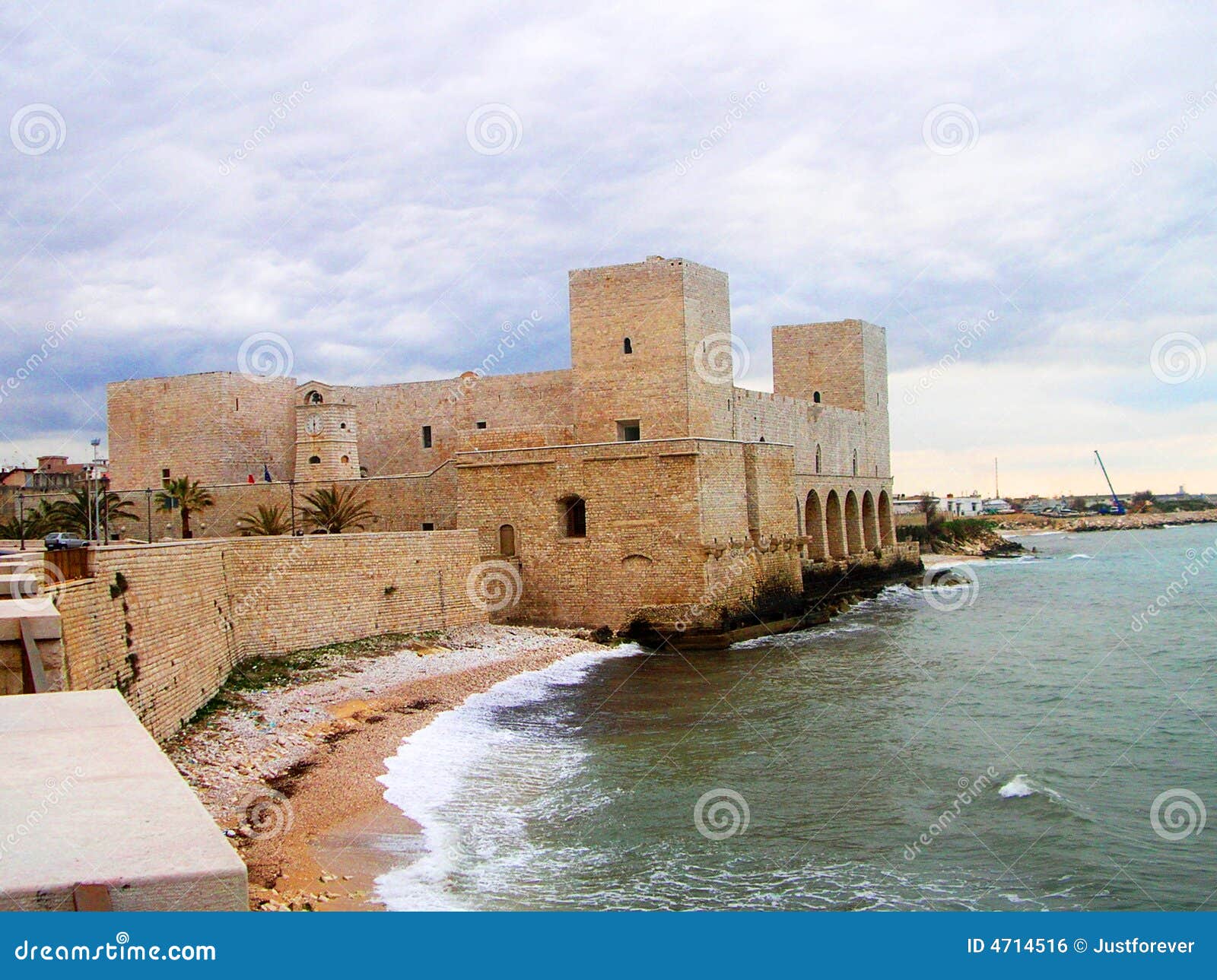 Trani castle stock photo. Image of history, roman, protect - 4714516