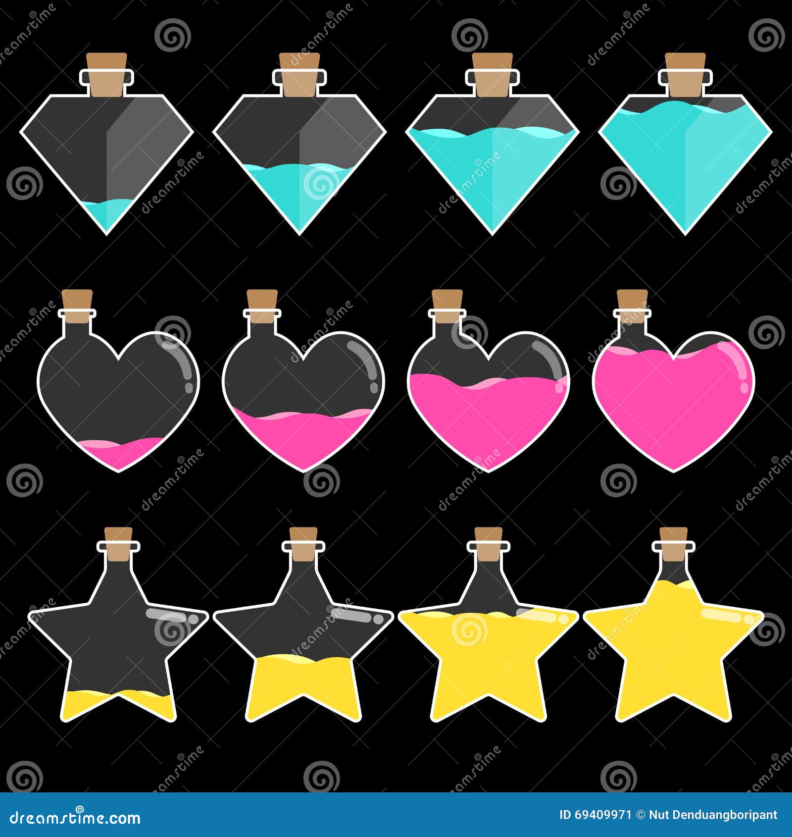 Trank-Flaschen-Design 2 vektor abbildung. Illustration von flasche ...