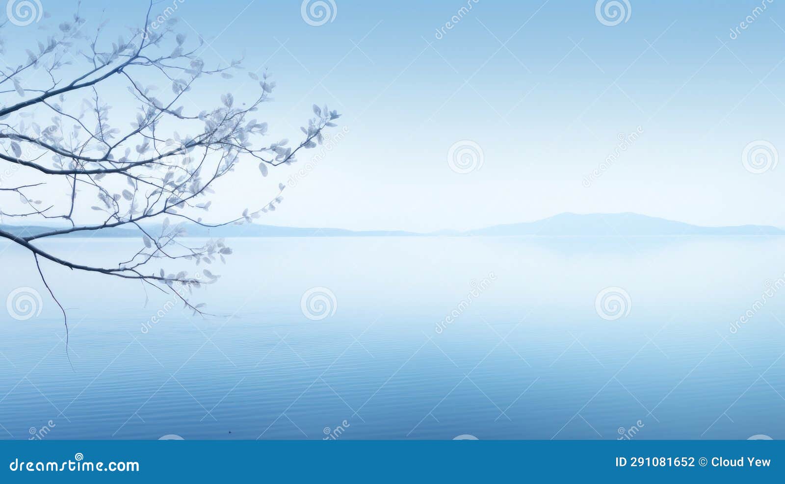 Tranquil Blue Background, Invoking Relaxation Stock Illustration ...