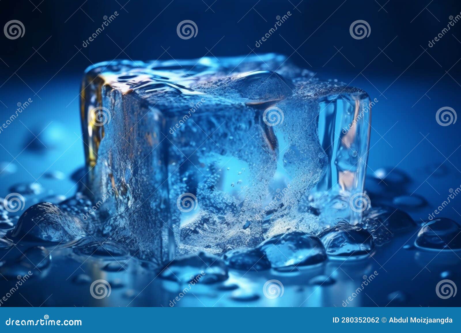 Dissolving Cube Shape. Cyan Version. Vector Illustration ...