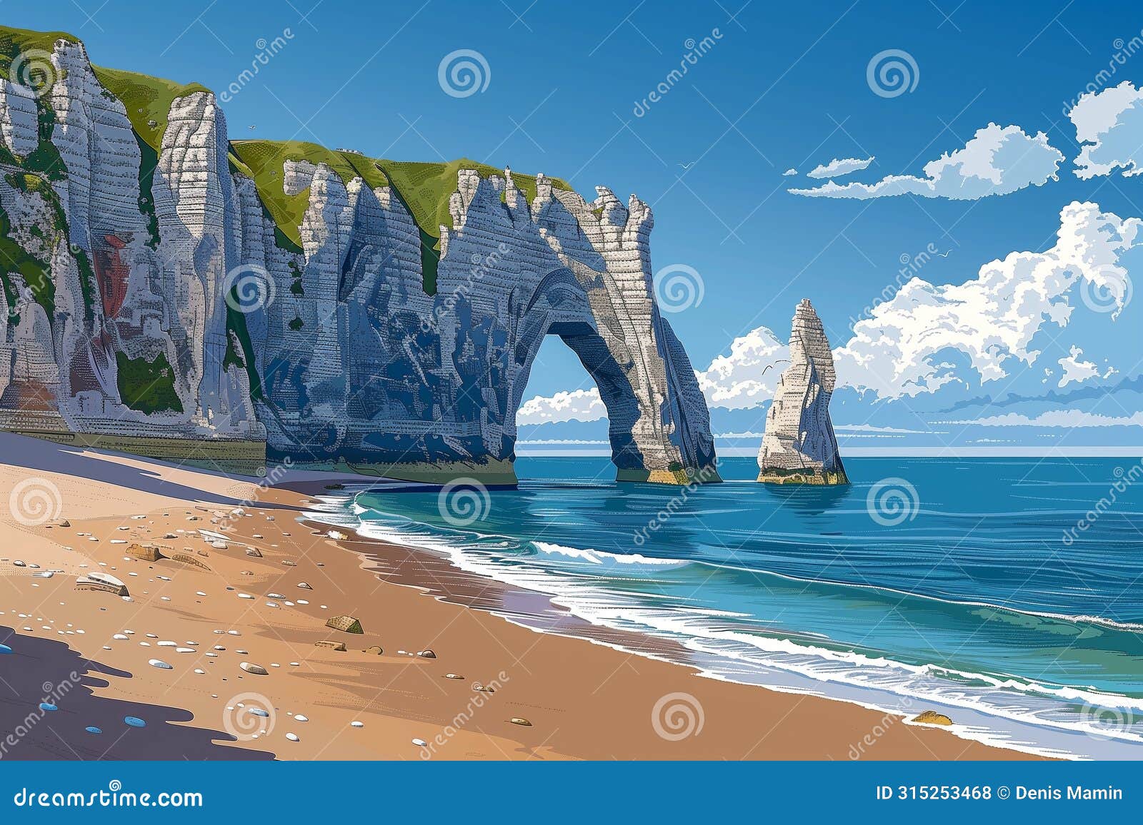 D-Day Beaches Normandy Cliffs AI Generated Royalty-Free Stock Image ...