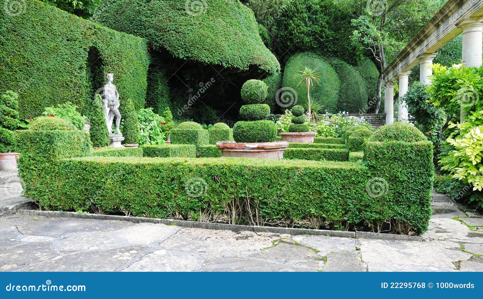 Tranquil English Garden stock photo. Image of architecture - 22295768