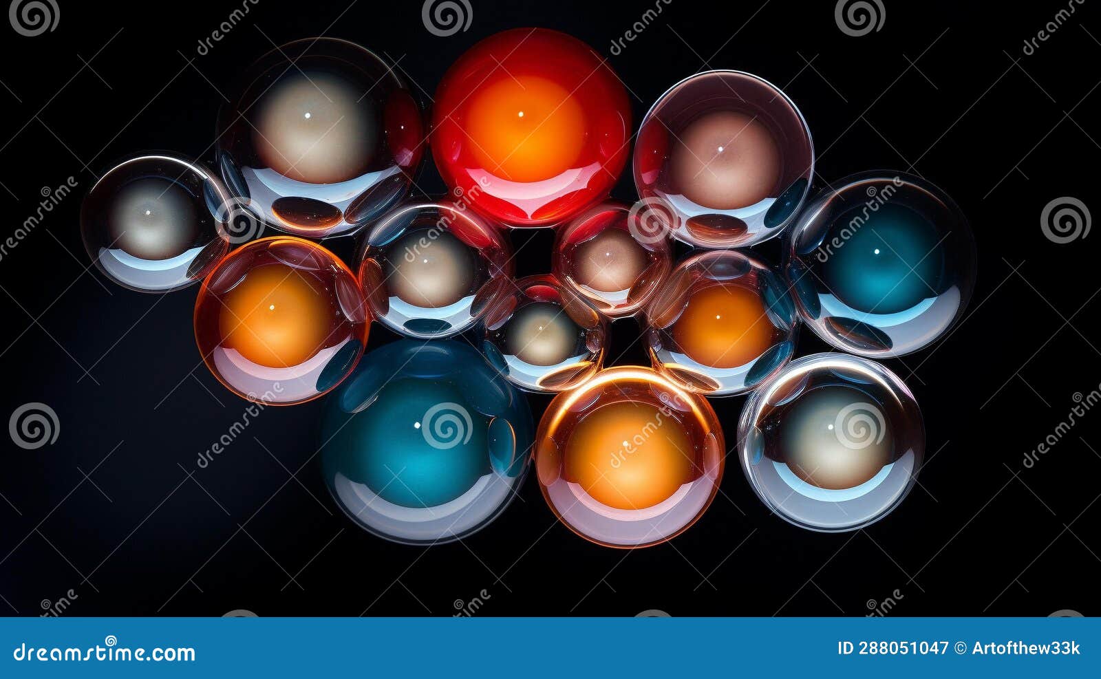 Tranquil Harmony: Abstract Illusion of Interlocking Spheres in Soft ...