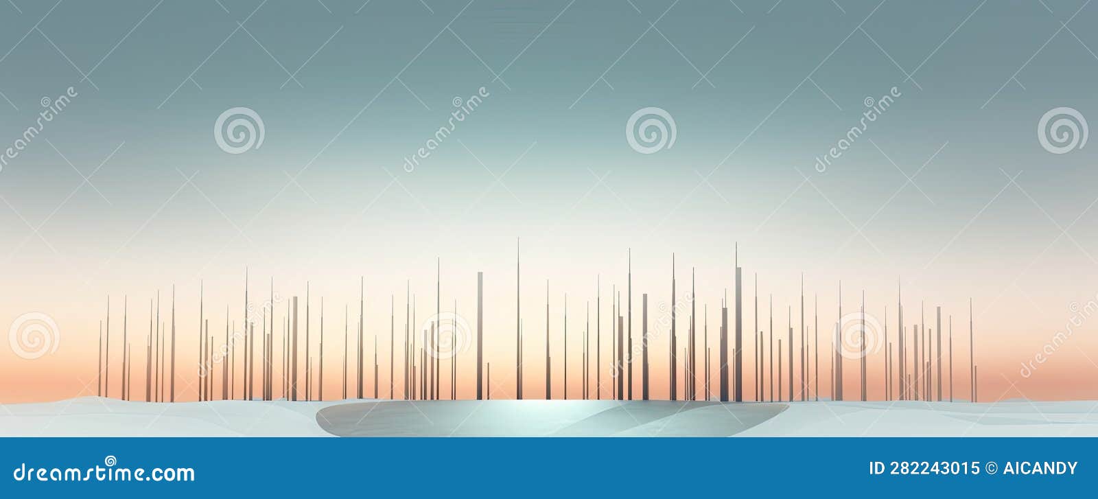 Tranquil Minimalistic Background with a Single Vertical Line, Creating ...